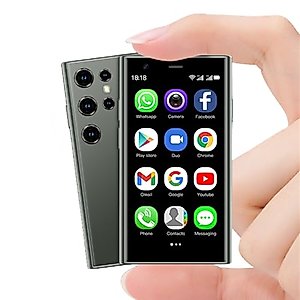 Small Size Cellphone SOYES S23 Pro 3G Mini Smartphone 2GB RAM 16GB ROM Android 8.1 Touch Screen Creative Gift for Kid 3.0Inch Small Mobile Phone (Green)