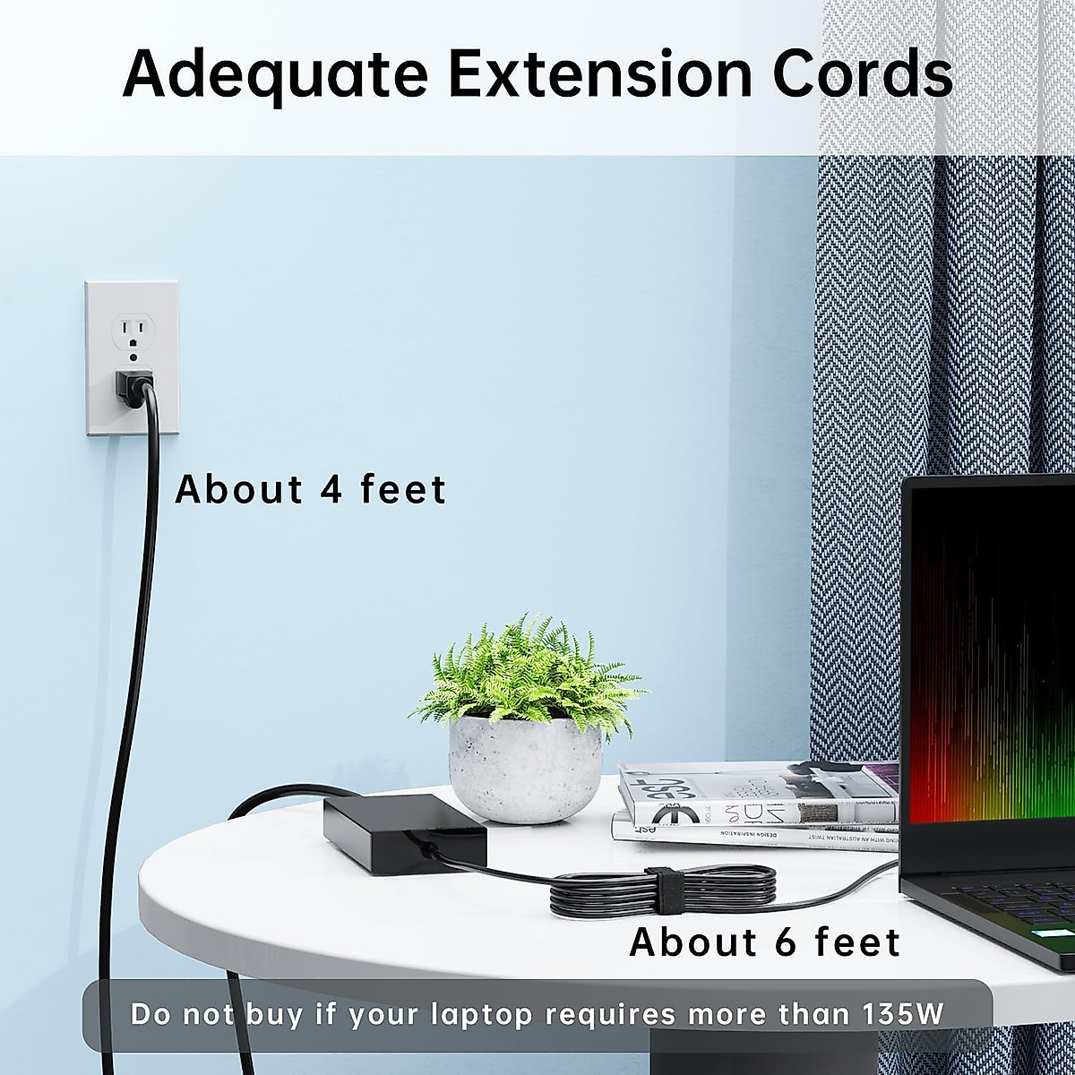 135W Charger for Acer Nitro 5 Gaming Laptop N18C3 AN515-51 AN515-41 AN515-53 AN515-52 AN515-43 AN517-51 N18C4, Acer ADP-135KB T