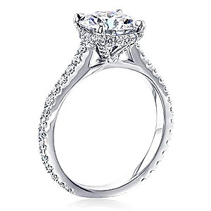 Kobelli 2ct Round Moissanite Fancy Hidden Halo - white-gold / 5.0 G-H