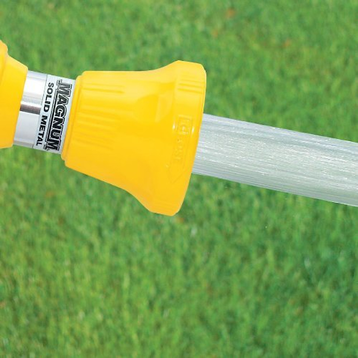 Underhill Garden Water Hose Nozzle, Sprayer, 37 GPM 80 PSI, 3/4-Inch Thread Inlet, Jet, Soak, Fan, Attachment, Heavy-Duty Metal and Rubber, Adjustable, Magnum, NG450