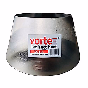 Vortex Small (in) Direct Cooking Charcoal Grill BBQ Accessory Cone 18.5 22.5 for Weber Smokey Mountain WSM Small - Stainless - Original - USA Made -Genuine SM Size
