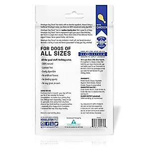 Himalayan Dog Chew Original Yak Cheese Dog Chews, 100% Natural, Long Lasting, Gluten Free, Healthy & Safe Dog Treats, Lactose & Grain Free, Protein Rich, Chicken Flavor, 4.5 oz Resealable Pouch