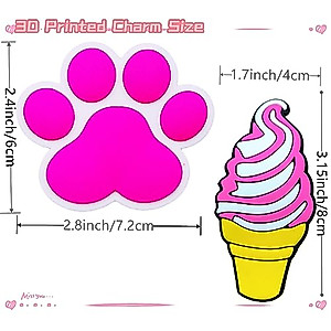 Lovyit Beach Bag Charm Accessories Rubber Decoration Insert Charms for Simply Southern Totes Bogg Bags (Paw+Momlife, 3pcs)