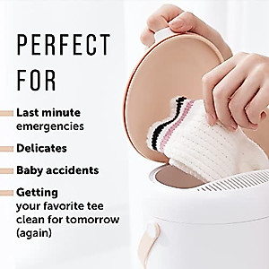 Mini Portable Washing Machine for Small Laundry Loads – Compact Apartment Washing Machine With Quick and Quiet Operation – Convenient Countertop Washing Machine for Your Home – Delicates Washer (White)