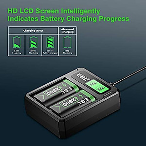 EBL Controller Rechargeable Battery Packs, 2×2800mAh Xbox One Controller Battery Packs, Rechargeable Batteries with Battery Charger for Xbox One/Xbox Series X|S, Xbox One/One S/One X/One Elite