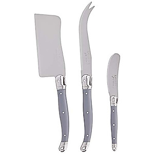 Jean Dubost 3 Piece Cheese Set, Gray
