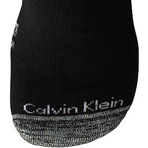 Calvin Klein Men's Quarter Socks - 12 Pack Soft Cushioned Athletic Ankle Socks for Men - Breathable Men's Sports Socks, Size 7-12, Black CK