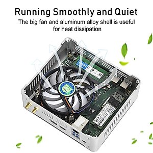 msecore Mini PC with Core i7-7700HQ, 32GB DDR4 RAM, 1T NVME SSD Desktop Computer, 4K@60Hz, HDMI, DP, Dual Monitor Capable, Wi-Fi, Bluetooth, Windows 11 Pro