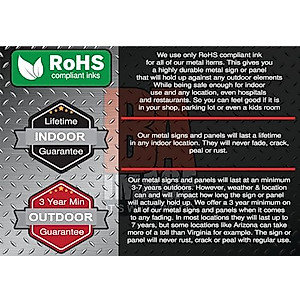 Personalized custom Metal Sign Design Your Own Multiple Colors (9x12, Vertical)
