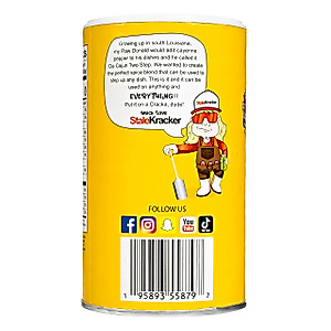 Cajun Two Step Seasoning by StaleKracker Variety Bundle - 2 pck, Original & Fire Spice Blends for Authentic Creole Louisiana Cuisine (16 oz.)