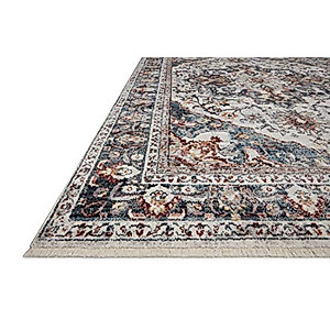 Loloi II Samra SAM-09 Ivory / Denim Oriental Area Rug 2&#039;-3&quot; x 3&#039;-10&quot;
