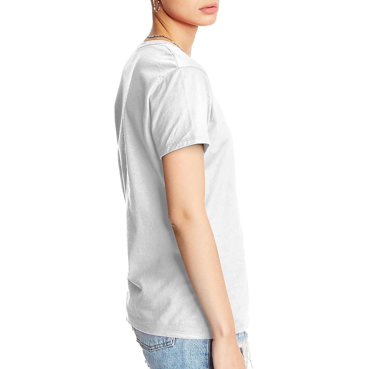 Hanes Women's Perfect-T Short Sleeve T-Shirt, White, Small