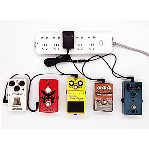 Guitar Pedal Power Supply Adapter 9V DC 1A(1000mA Effect Pedal Power Supply