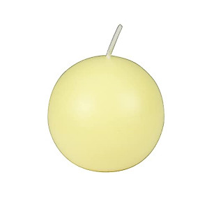 Zest Candle 6-Piece Ball Candles, 3-Inch, Ivory