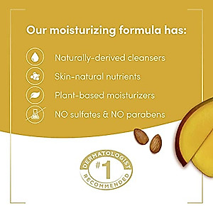 Dove Glowing Body Wash For Revitalized, Refreshed Skin Mango Butter and Almond Butter Cleanser That Effectively Washes Away Bacteria While Nourishing Your Skin 22 oz 4 Count