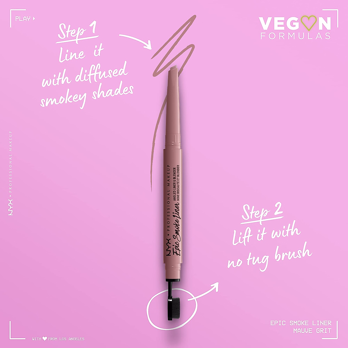 NYX PROFESSIONAL MAKEUP Epic Smoke Liner, Vegan Smokey Eyeliner - Mauve Grit (Cool Mauve)