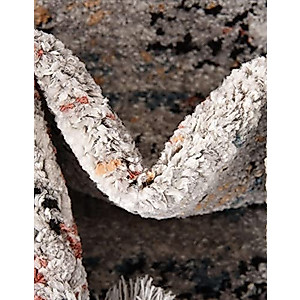 Unique Loom Aramis Collection Area Rug - Tal (Rectangular 7' 10" x 11' 0", Multi/ Black)