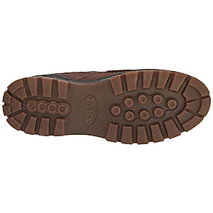ECCO Men's Track 25 Hydromax Water Resistant Moc Toe Clog, Cocoa Brown Nubuck, 10-10.5