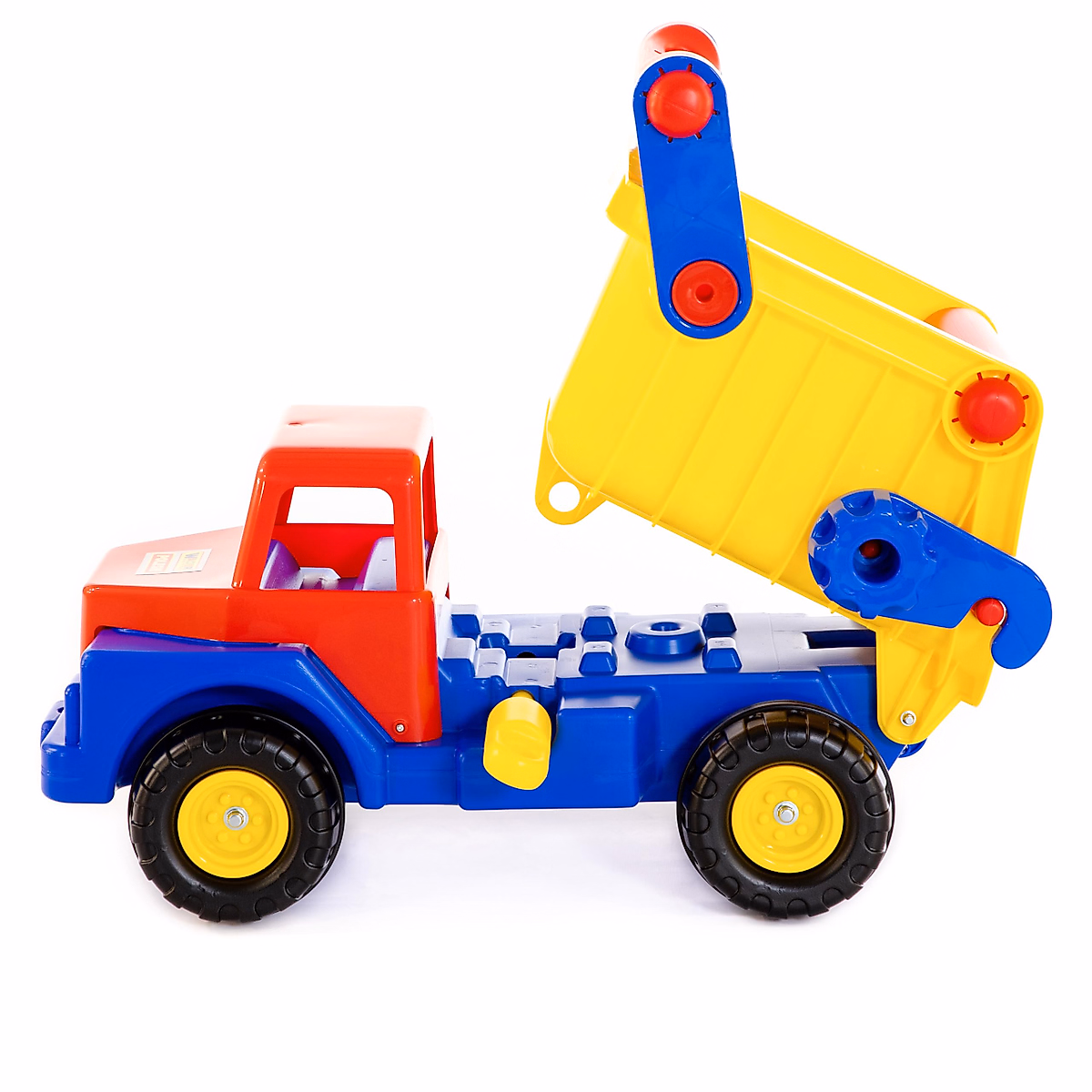 Wader Giant Dump Truck Toy, Largest Ride On Toy Dump Truck with Big Grip For Easy Pushing Or Pulling