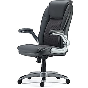 STAPLES Sorina Bonded Leather Chair, Grey (53253)