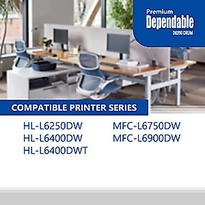 HL-L6400DW Drum Unit DR890 DR-890: 2 Pack DR-890 DR890 Drum Unit Replacement for Brother DR890 HL-L6250DW L6400DW L6400DWT MFC-L6750DW L6900DW Printer Ink