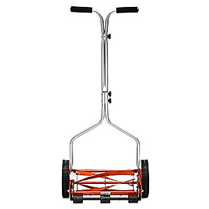 American Lawn Mower Company 1204-14 14-Inch 4-Blade Push Reel Lawn Mower, Red