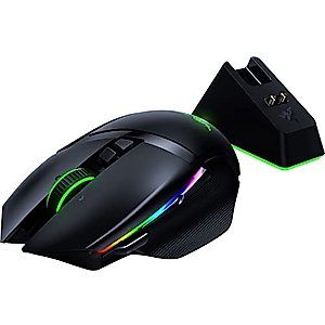 Razer Basilisk Ultimate HyperSpeed Wireless Gaming Mouse w/Charging Dock 20K DPI Optical Sensor - Chroma RGB - 11 Programmable Buttons - 100 Hr Battery - Classic Black (Renewed)