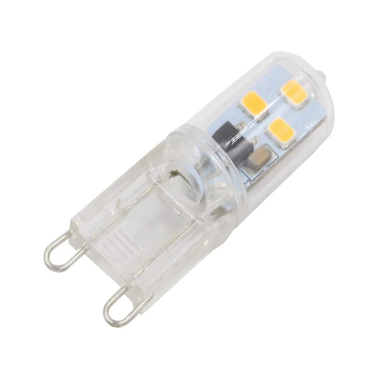 K JINGKELAI G9 LED Light Bulb Dimmable 1W(10W Halogen Equivalent) Warm White 3000K LED Corn Lights for Home Lighting Chandelier Wall Sconces,6LED 2835SMD,10 Pack