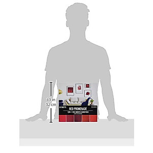 ColorBok 73473B Smooth Cardstock Paper Pad Red Promenade, 12" x 12",73473A