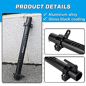 Maiker Antenna Mount & Tailgate Hinge Mount Single Flag Compatible with Ford Bronco 2021 2022, Aluminum, No Drilling(Black)