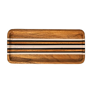 Juliska Stonewood Stripe Rectangle Tray