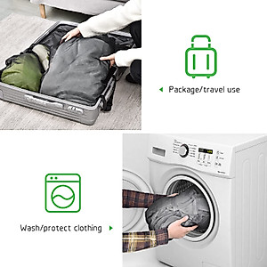 2 Pack Mesh Laundry Bags 24 x 32 inch Laundry Garment Bag Mesh Large Lingerie Wash Bags Zippered Garment Washing Net for Underwear Hosiery Blouse Sweater Dress