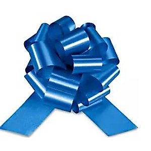 5 Pack of 5 1/2" Blue Pull Bows with Tails