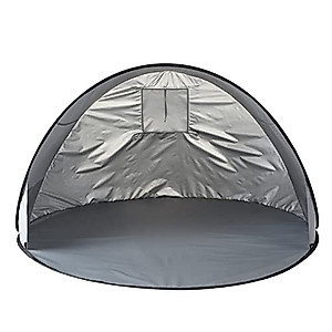 Beach House Canopy Pop Up Shade Tent with Carry Bag,UPF 30+ Sun Protection,Grey,58"x 69"
