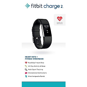 Fitbit Charge 2 Fitness Wristband, Large