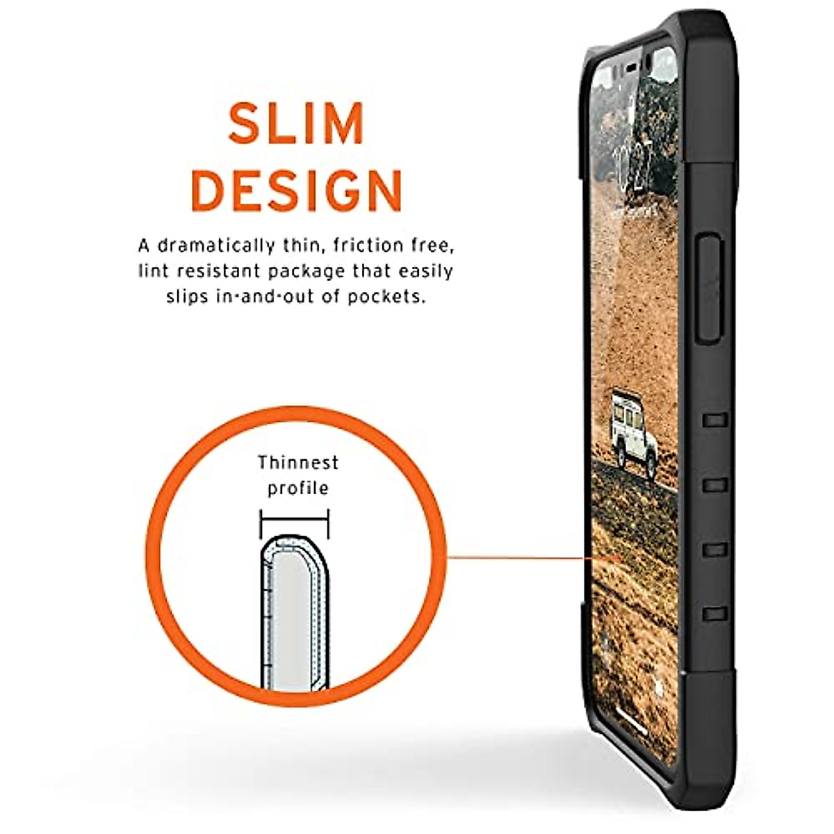 URBAN ARMOR GEAR UAG Designed for iPhone 12 Pro Max 5G [6.7-inch Screen] Rugged Lightweight Slim Shockproof Pathfinder Protective Cover, Black