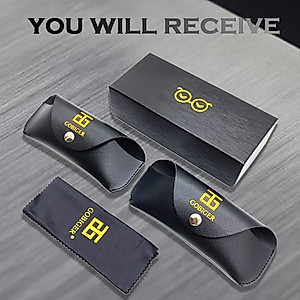 Gobiger Aviator Sunglasses for Men 100% UV Protection Goggle Alloy Frame with Case…