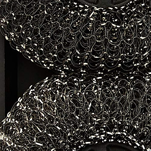 Outset 76226 Short Handle Mesh Scrubber Grill Brush, Black