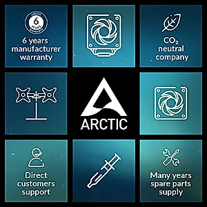 ARCTIC P12 PWM - 120 mm Case Fan with PWM, Pressure-optimised, Quiet Motor, Computer, Fan Speed: 200-1800 RPM (0 RPM <5%) - Black