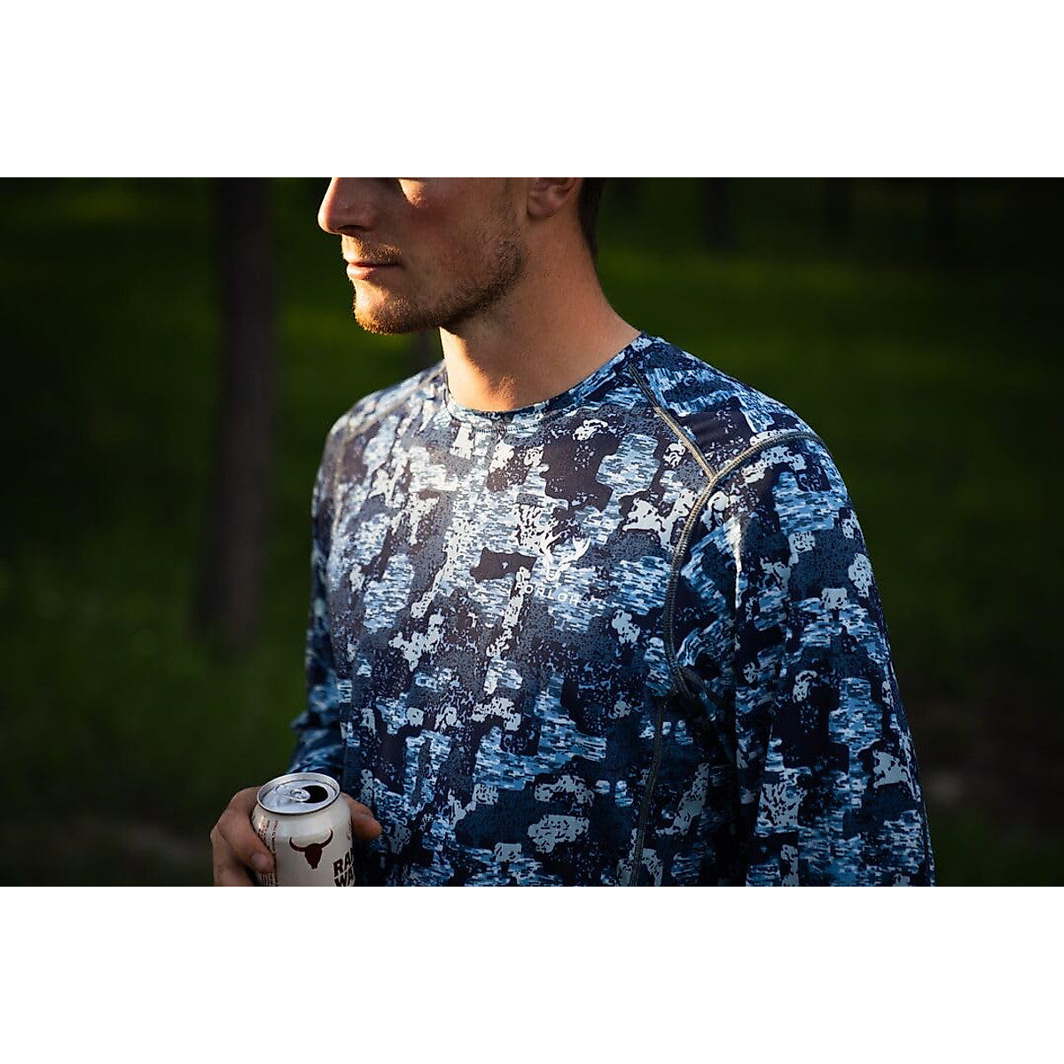 FORLOH Men's SolAir Long Sleeve - Lightweight Sun Shirt/UPF 50+ Sun Protection/Cooling & Quick-Dry Technology/Odor Control (M, Ensign Blue)