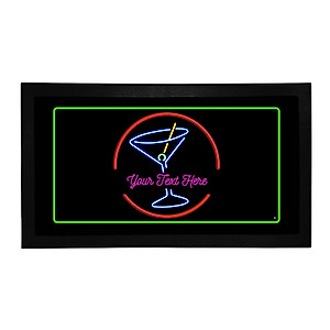 Bar Runner Your Name Cocktail Bar Drip Spill Mat Personalized Bar Gifts