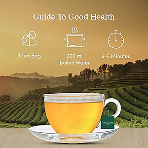 VAHDAM, Assorted Green Tea Sampler Gift Set (15 Flavors, 15 Count) Gluten Free, Non GMO | Tea Variety Pack - Long Leaf Pyramid Green Tea Bags Variety Pack | Gifts For Him/Her | Gifts for Women & Men