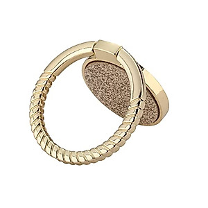 LAX Gadgets  Cell Phone Ring Holder - Finger Ring for Phone Case Easy Back Grip, Stand, Holder for All Smartphones Including iPhone & Android Phone - Sparkle Gold