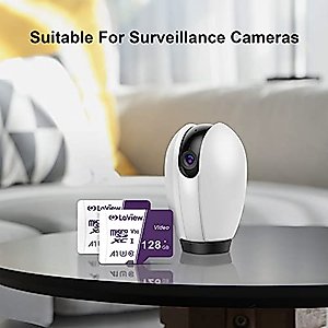 LaView 128GB Micro SD Card,Micro SDXC UHS-I Memory Card-100MB/s,667X,U3,Class10,Full HD Video V30,A1,FAT32,High Speed Flash TF Card P500 for Computer with Adapter/Camera/Phone/Drone/Dash Cam/Tablet/PC