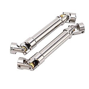 RC Drive Shaft Set, 2Pcs M4 Six Teeth RC Drive Shaft for 1/10 RC Crawler (91mm)