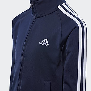 adidas boys Tricot Jacket & Clothing Pants Set, Collegiate Navy, 4T US