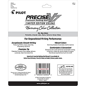 PILOT Precise V7 Stick Liquid Ink Rolling Ball Stick Pens, Fine Point, Assorted Ink, 9-Pack (17046)