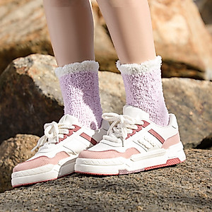 7 Pairs Fuzzy Socks - Fuzzy Socks for Women, Women's Winter Super Soft Warm Cozy Socks, Fluffy Socks Fits Most Size, Fleece-lined Slipper Socks, Candy Color Fuzzy Socks