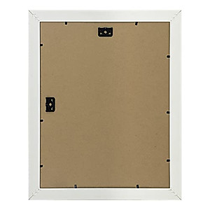 Frametory, 11x14 Picture Frame - for Two 5x7 Photos, Two Opening White Mat - Wall Display - Great for Wedding, Graduation, Engagement Photographs - Dark Gold