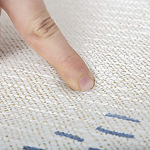 Parklon Pure Soft Baby Play Mat (Extra Large, 92.5 x 55.1 x 0.6 in, Blue Spot/Cloud Bebe)